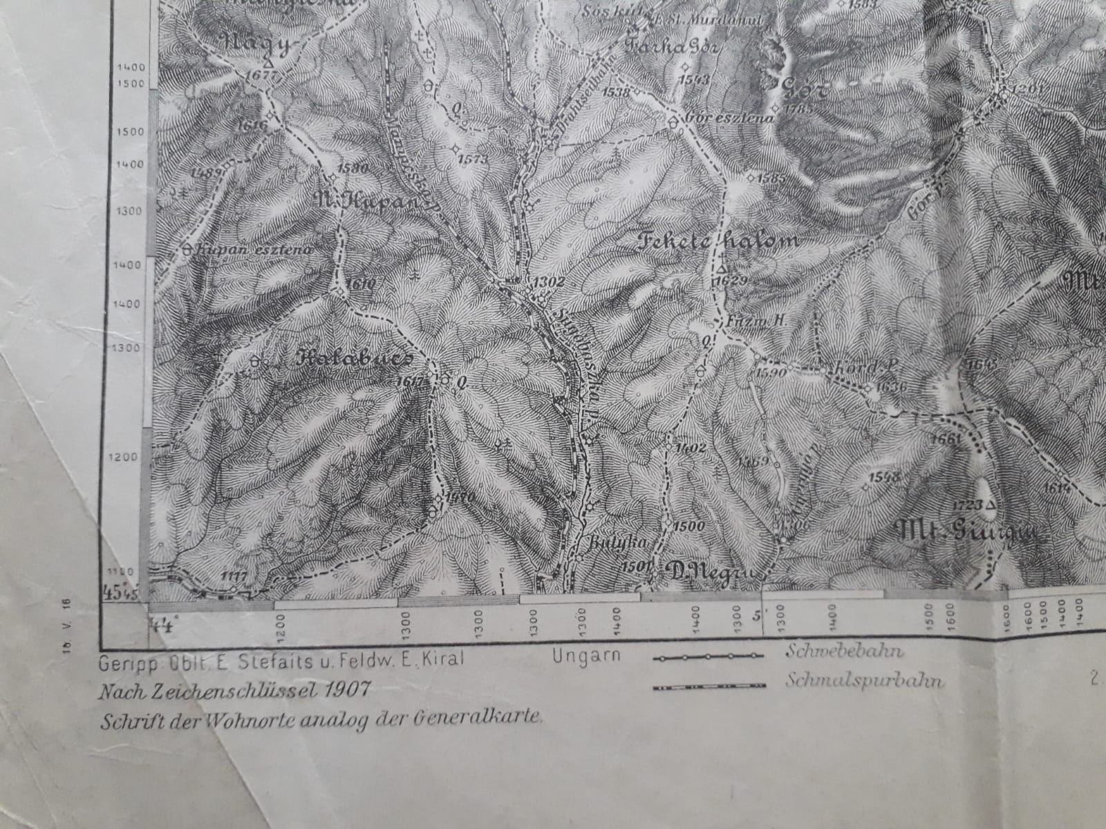 Harta Putna Patak, râul Putna, județul Suceava, 1916, austro-ungară ...